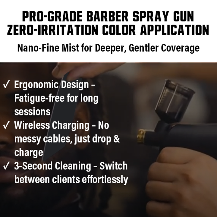 Rechargeable Barber Spray Gun for Hair Coloring Hairline Enhancement ...