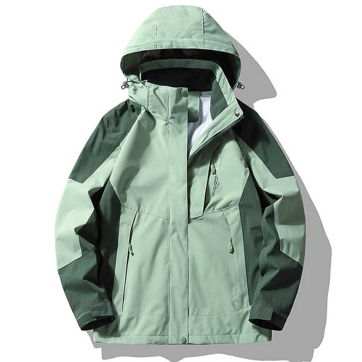 Men's Winter Outdoor Mountaineering Jacket with Removable Zipper Closure