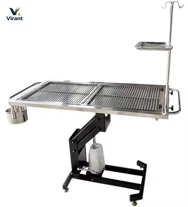 Veterinary Hydraulic Scissor Lift Operating Table with Grid Top ...