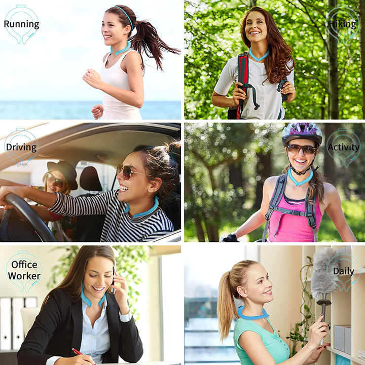 Summer Sport Ice Neck Protection Cooler PCM Cooling Neck Wrap Tube ...