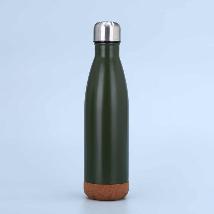Cork Bottom Insulated Stainless Steel Water Bottles Promotional Double ...