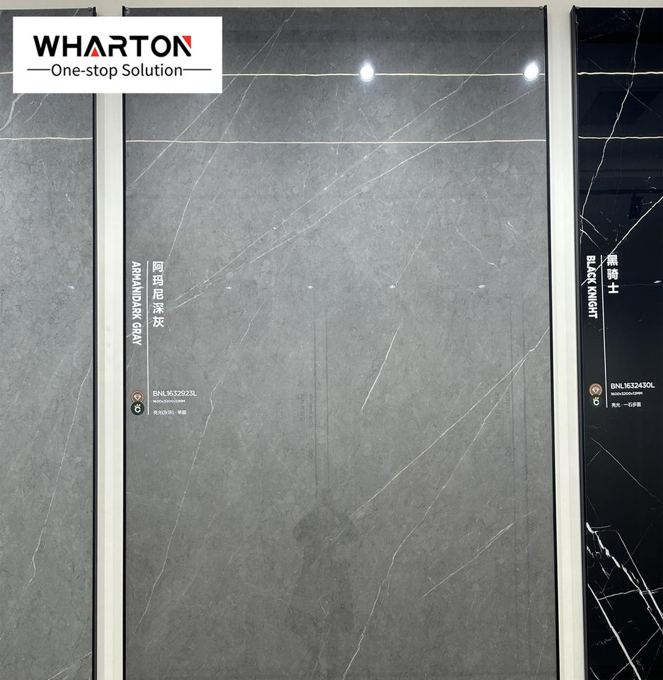 Wharton Luxury Grey Large Format Sintered Stone Wall Panels Kitchen ...