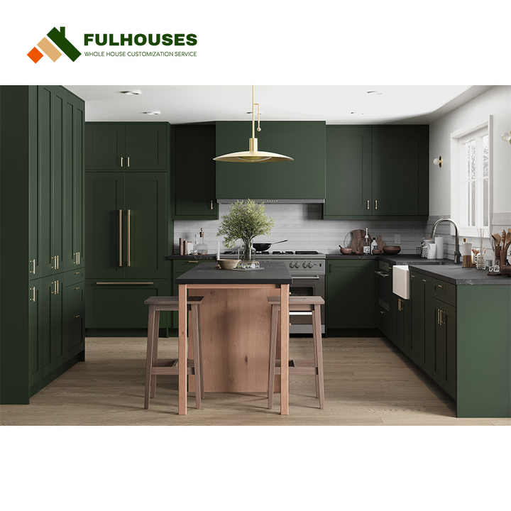 Luxury Green Custom Kitchen Cabinets Malachite Green Kitchen Cabinets ...