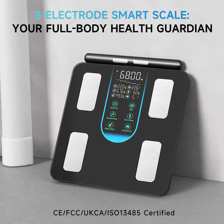 8 Electrode Digital BMI Scale - 45 Body Metrics Precision