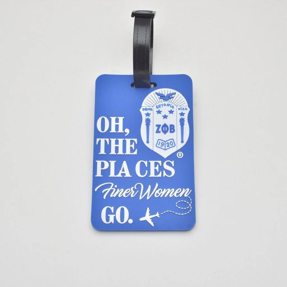 Customizable Sorority Themed Greek Letter logo Luggage Tags Perfect for ...