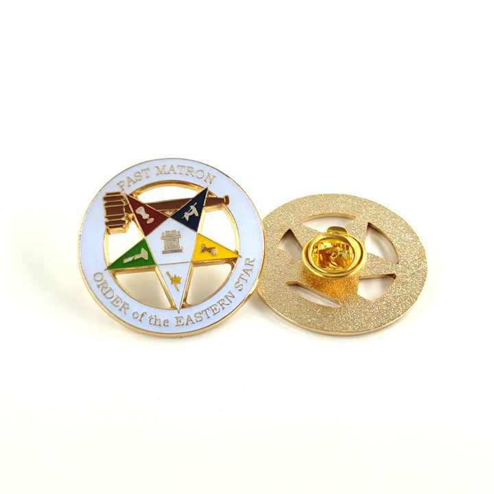 Mason O.e.s Logo Emblem Order Of The Eastern Star Cut Out Round Metal ...