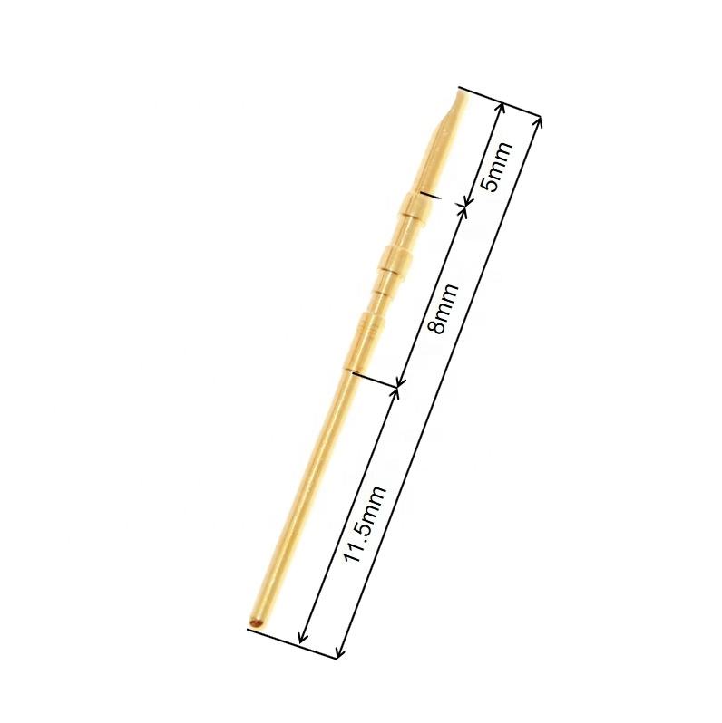 Brass Spring Loaded Contacts Pogo Pin Gold Plated Copper Terminal ...