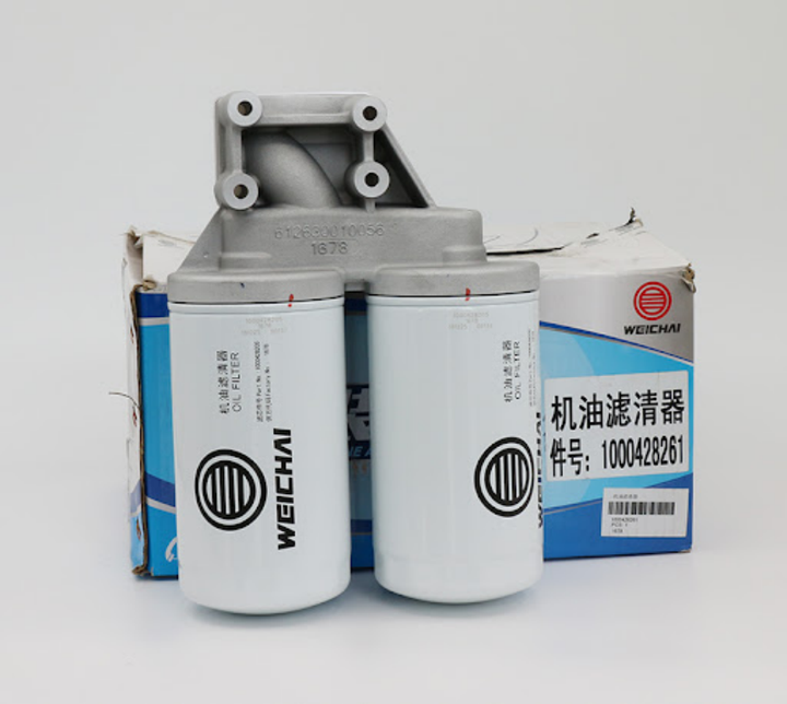 Weichai WP12 Oil Filter Assembly (1000428261) for Howo & Shacman Trucks ...