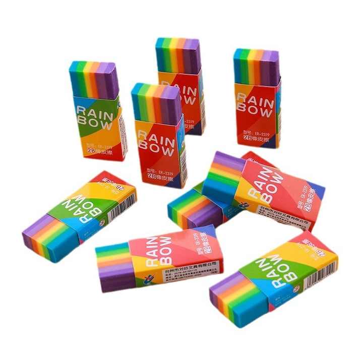 rainbow Slice Eraser Student Back to School Gift Creative Crumb Scent ...