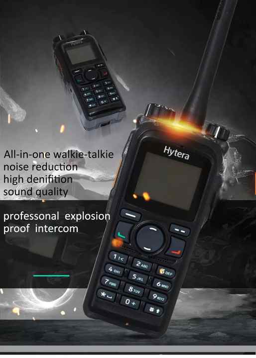 Explosionproof PD780 PD785 IP67 Two-way Radio Waterproof Walkie-talkie Hytera Digital Two Way ...