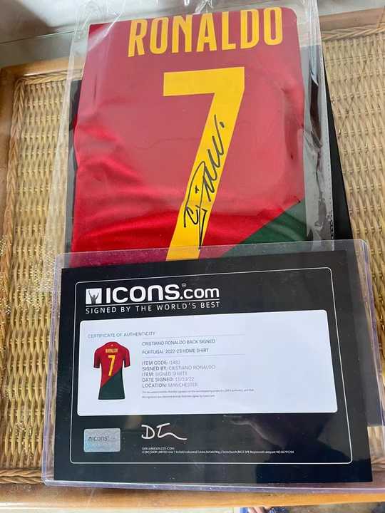Cristiano Ronaldo Signed Jersey - Limited Edition Soccer Autograph
