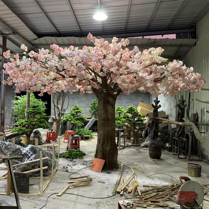 Customised Artificial Cherry Blossom Tree Outdoor Simulation Tree ...