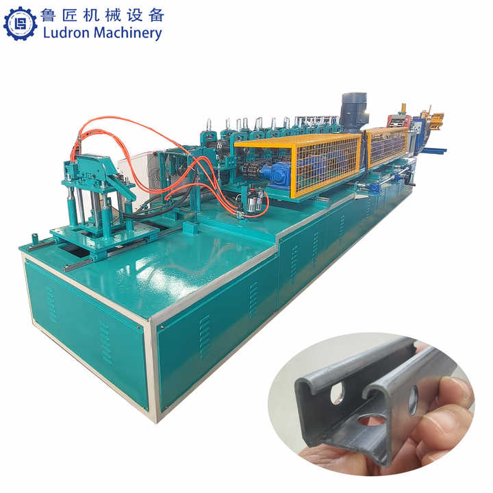 Hot Selling Color Steel C Strut Channel Roll Forming Machine Hydraulic ...
