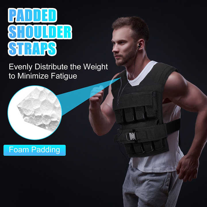 Custom Men 35lbs Adjustable Weighted Workout Vest