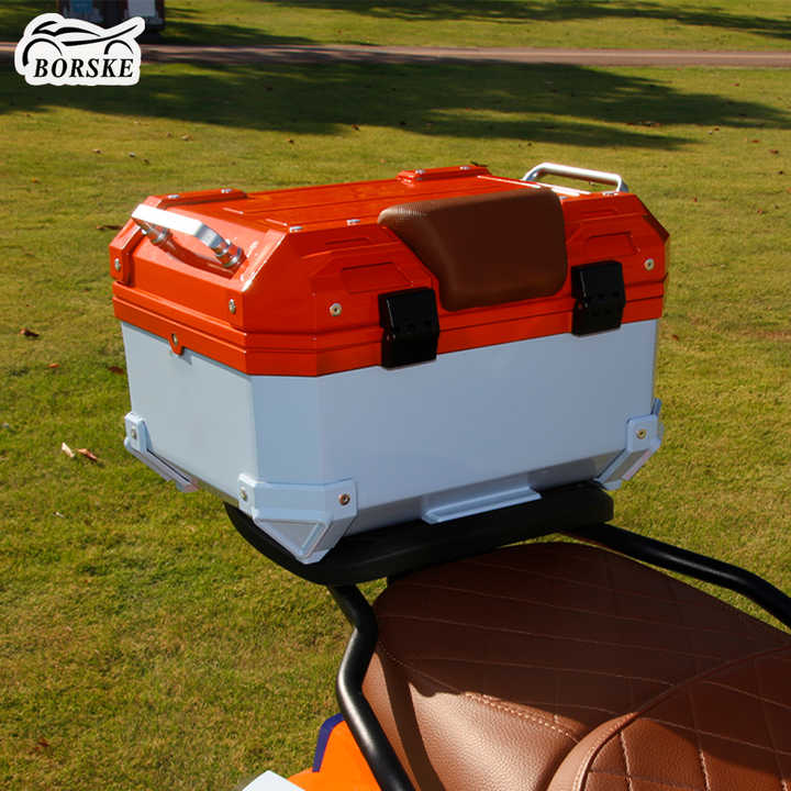 Universal Motor Bike Top Box 45L PP Plastic Scooter Rear Luggage Top ...