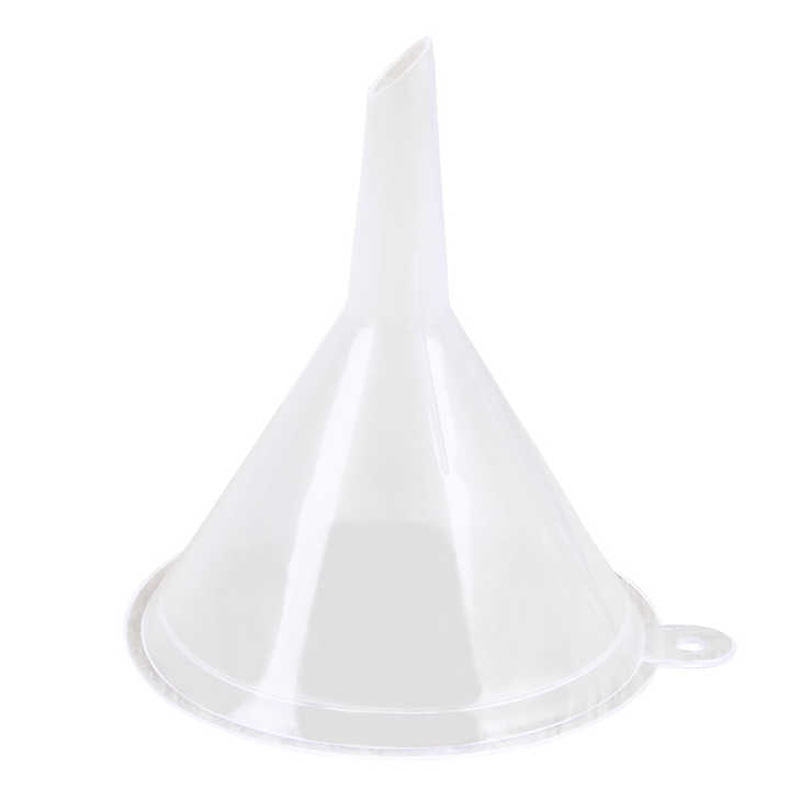 Circular transparent plastic small funnel, kitchen oil funnel ...