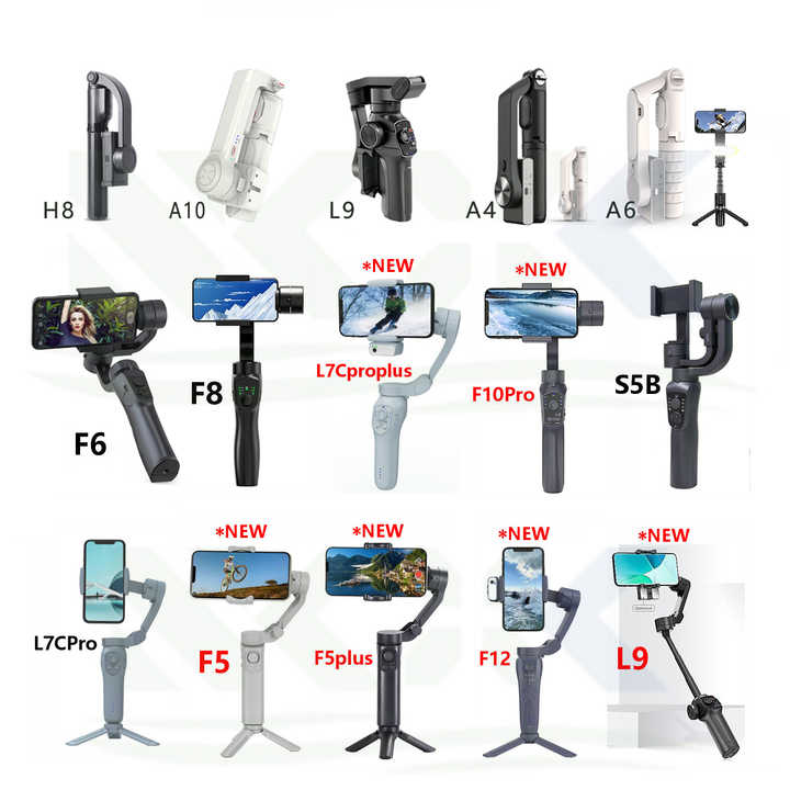 Factory Phone Gimbal with Fill Light - Anti-Shake Stabilizer