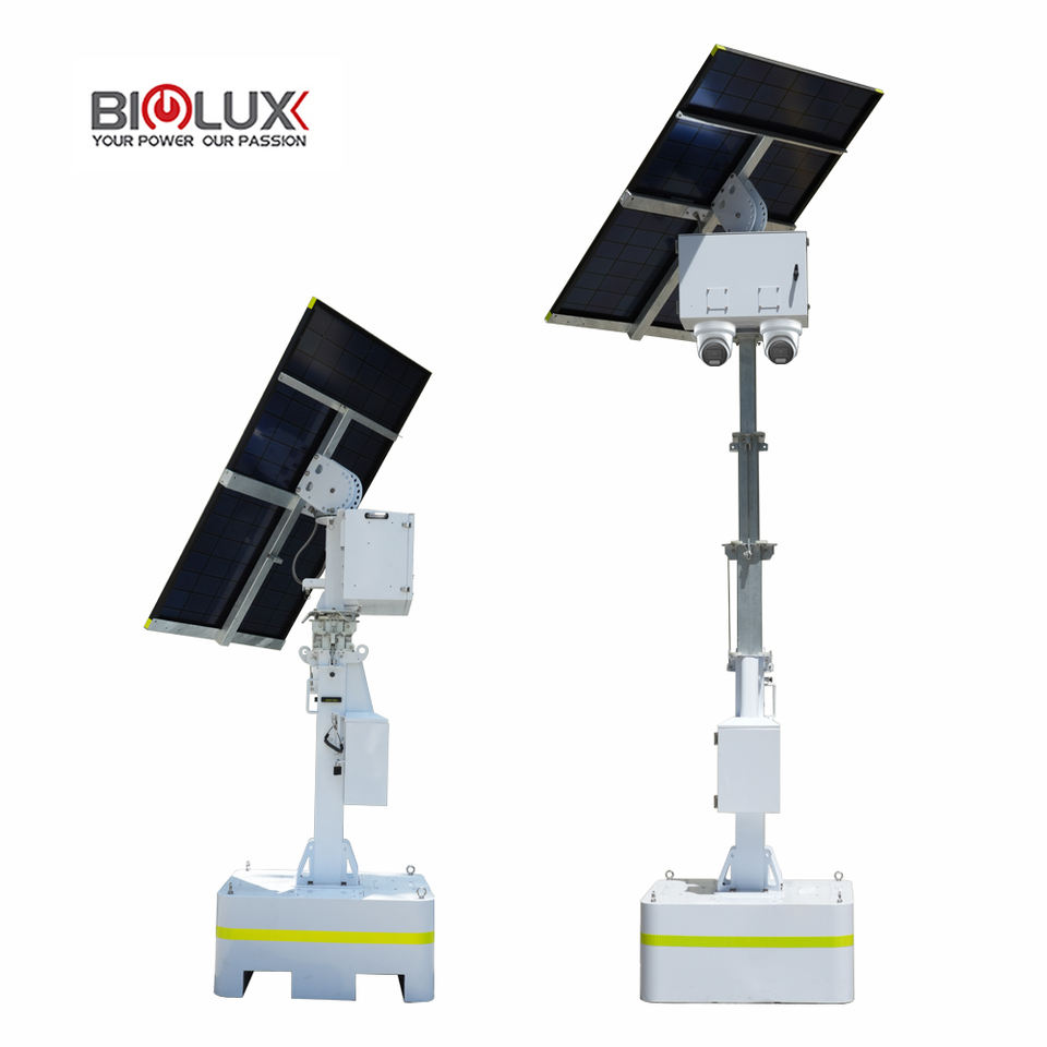 Higuard Portable Surveillance Tower with 450W Solar Panel
