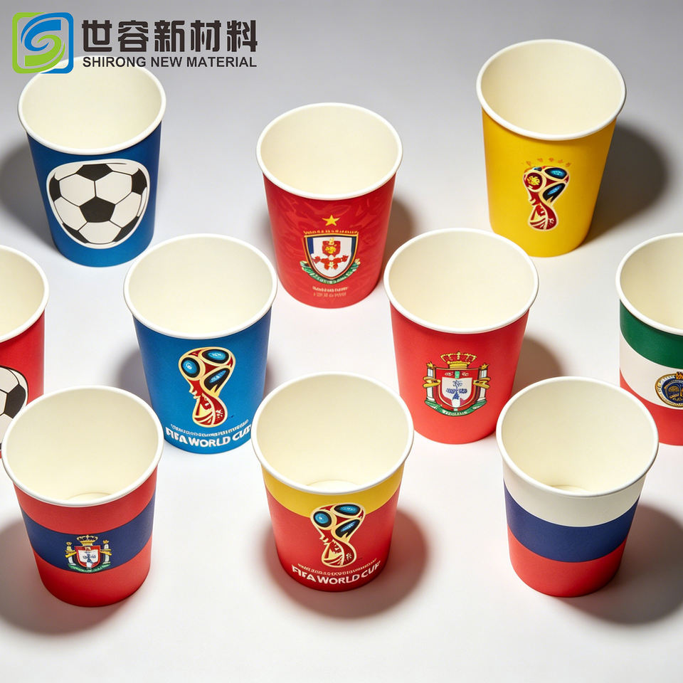 SHI RONG Biodegradable Single Wall Paper Cup Custom Logo Eco Friendly ...