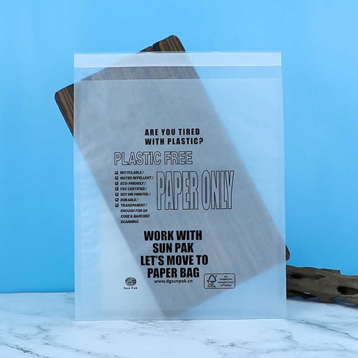 Custom Printed Eco-Friendly for FSC Paper Bag Waterproof Half Glassine ...