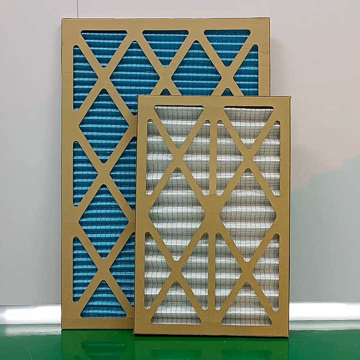 MERV8 Industrial Cardboard Frame Panel G4 Pre Filter Pleated AC Air ...