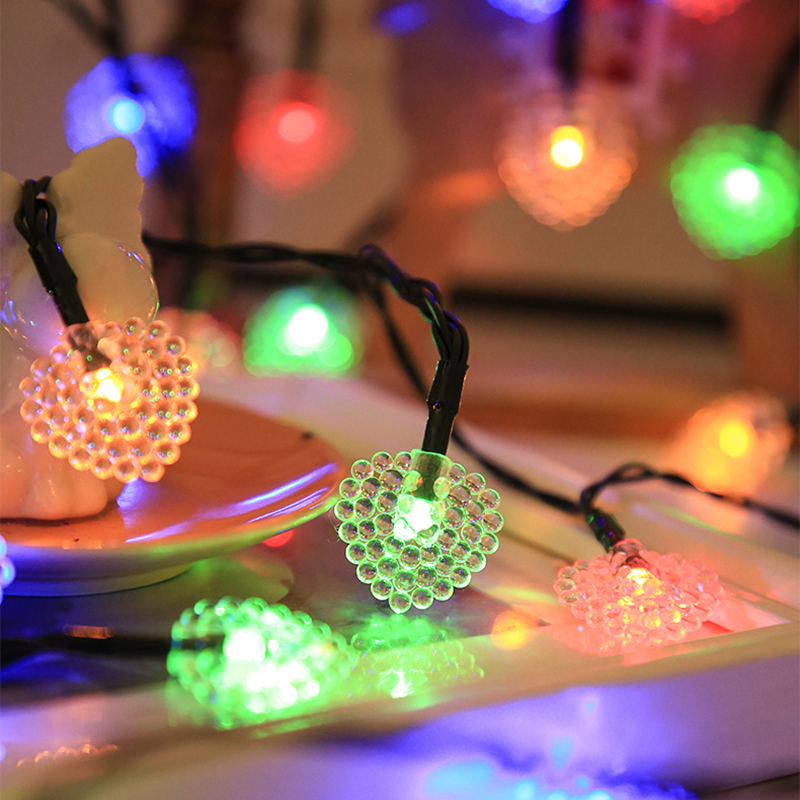 DM23122A Solar powered Heart shaped LED string light-Taizhou Deco-Maker ...