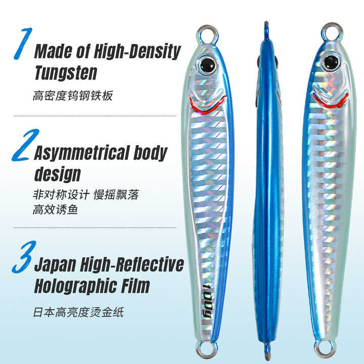 Jigging Pro Deep Sea Hard Jig Lure 100g 150g Tungsten