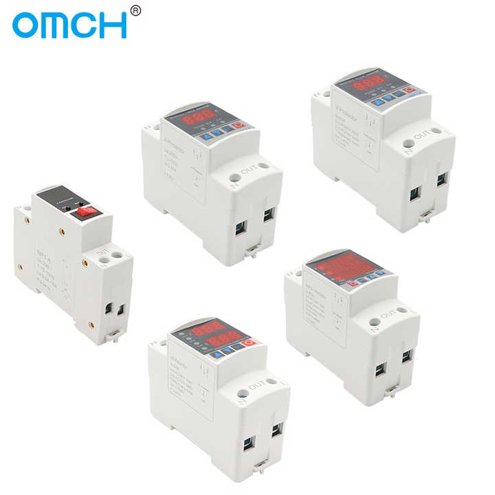 OMCH Adjustable Voltage Protector 40A/63A Dual Digital Display ...
