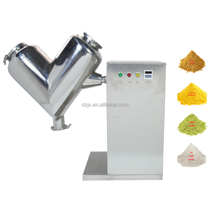 DZJX 2L Lab Scale Small Powder Mixer - V Shape Mixing Machine
