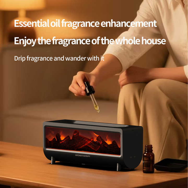 New Product Retro Fireplace Aromatherapy Machine Simulation Charcoal ...