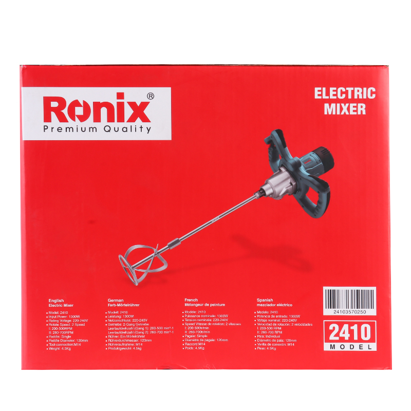 Ronix 2410 Điện Sơn Mixer Xách Tay Vữa Mixer Với 2 Có Thể Điều Chỉnh T ...