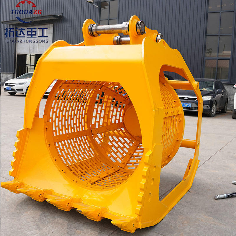 Excavator Vibrating Screening Bucket for Fine Sand Production and Clay ...