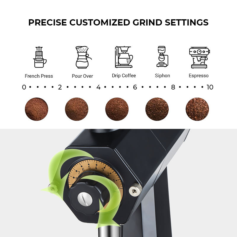 Moseener Stainless Steel Coffee Espresso Grinder Industrial Commercial ...