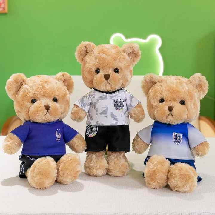 Factory Wholesale Custom 14 Inch Football Soccer Jersey Teddy Bear ...
