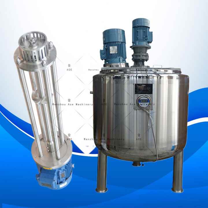 Stainless Steel Double Jacketed Mixing Tank With Agitator or Water ...