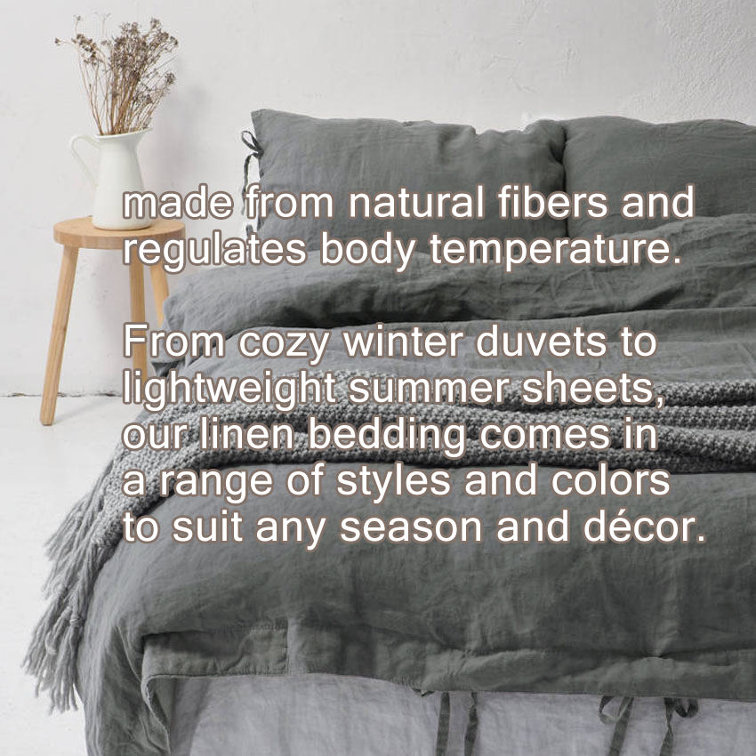 Wholesale French Linen Bed Sheet Set - Organic Duvet Covers in Multiple ...