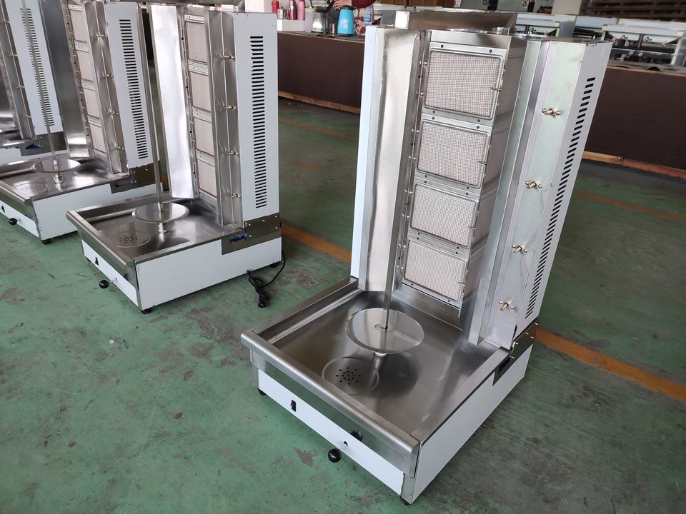 Gas Vertical Gyro Grill, Commercial Turkish Doner Shawarma Machine for ...