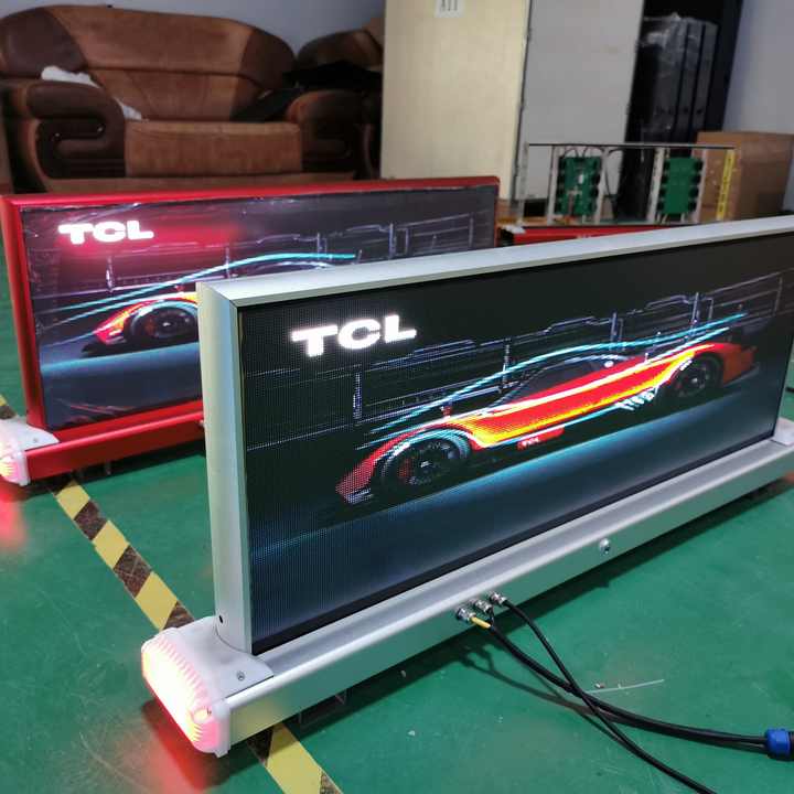 P2.5 taxi top led display screen OUTDOOR led taxi roof advertising sign ...