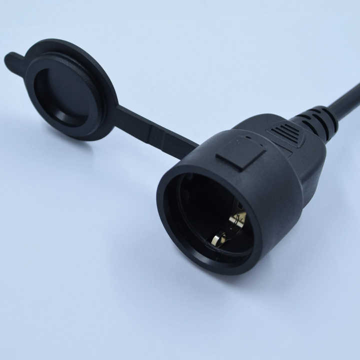 Outdoor Waterproof 20A LED Light Cable Connector Extension Power Cable ...