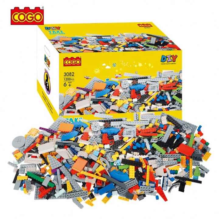 Kids COGO Eco-friendly ABS Blocks Set 1200pcs DIY Building Blocks ...