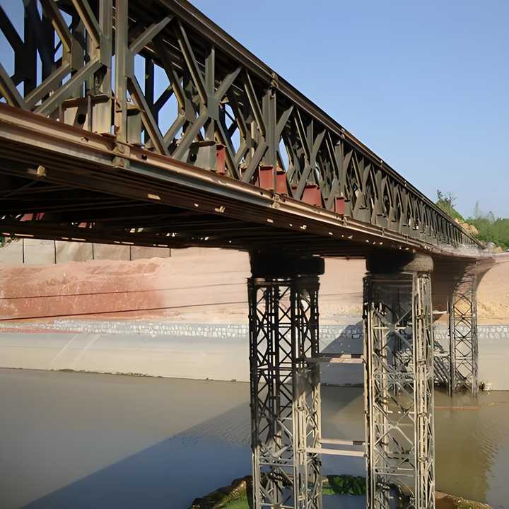 High Strength Steel Bailey Bridge - S355 Material, Enhanced Load ...