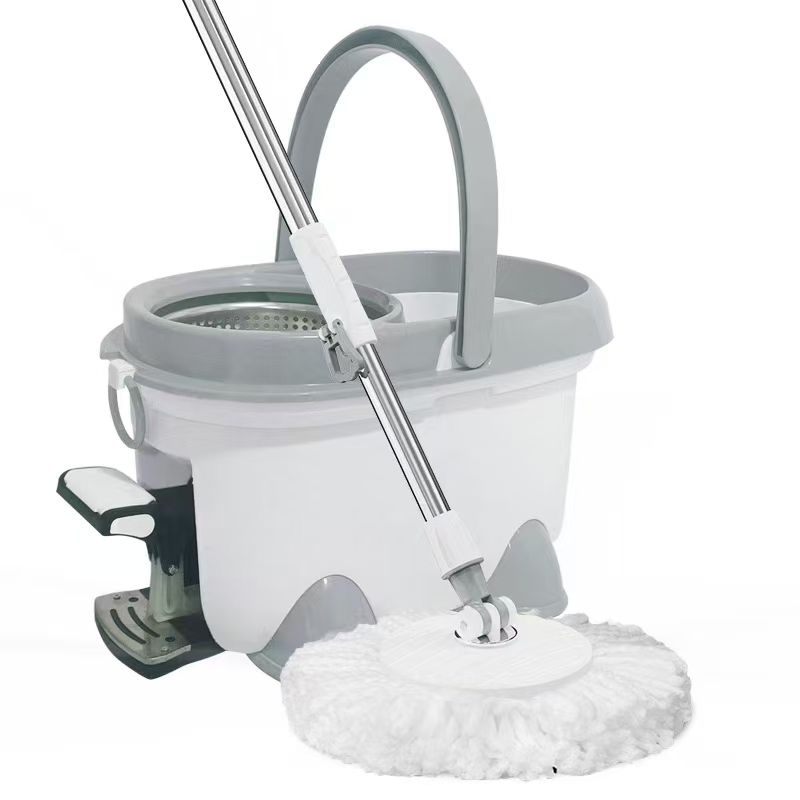 Free Sample Reusable Microfiber Mop Bucket Set with 1 Mop Pads Sewage ...