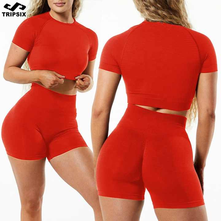 High Elastic Seamless Workout Set for Women's Fitness