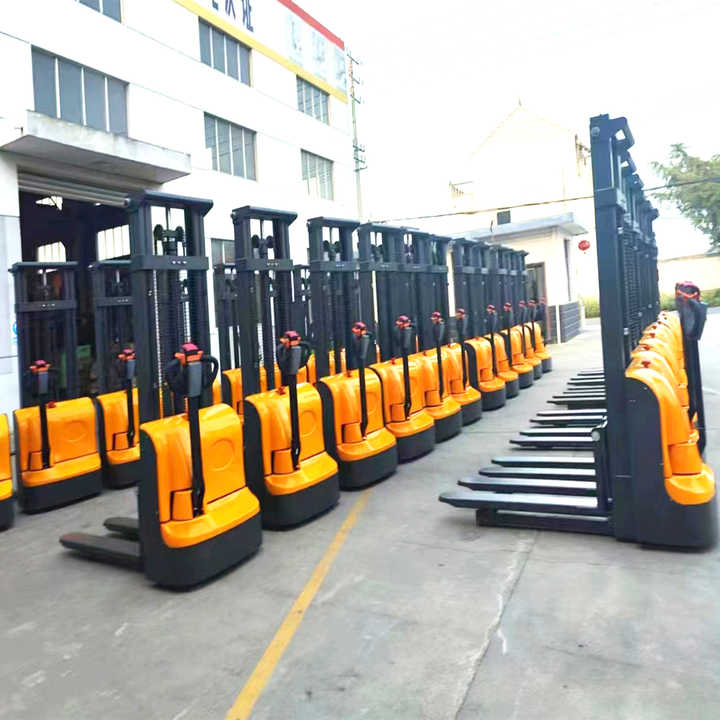 Full Electric Pallet Portable Stacker Forklift Hand 1000kg Self Lift ...