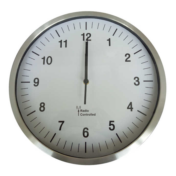 Aluminium Simple Modern Round RCC Radio Controlled Wall Clock| Alibaba.com