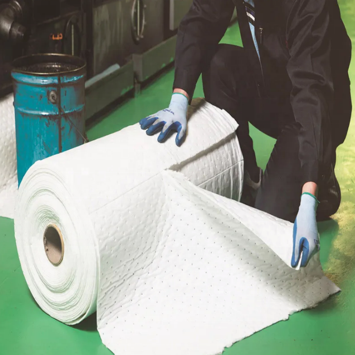 Kmcleanse Oil Absorbent Roll 100% Polypropylene High Absorbency Water ...