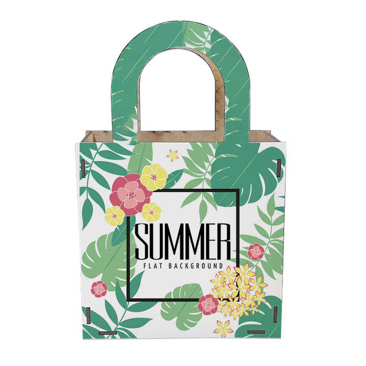 Customized Printable Tote Bag Sublimation Blank MDF Tote Bag Wooden ...