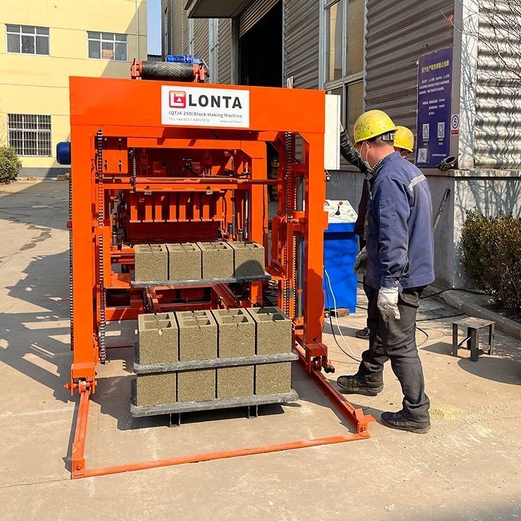 LONTA QT4-25 Fully Automatic 4 6 8 Inch Brick Making Machine Interlock ...