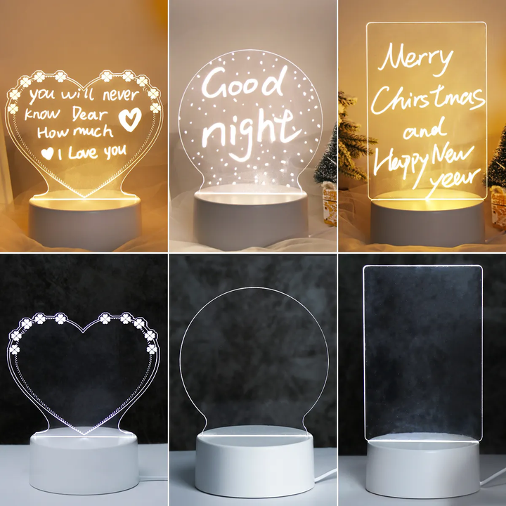 3D Message Board - A Creative Gift with Night Light