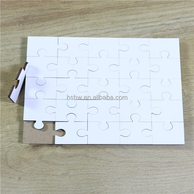 Manufacturer Hardboard Printable 25 Piece A5 Wood Puzzle